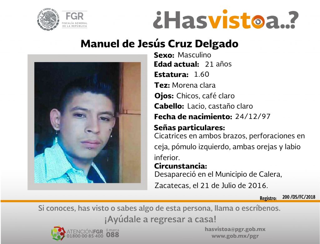 ¿Has visto a...? Manuel de Jesús Cruz Delgado - AFmedios .- Agencia de ...