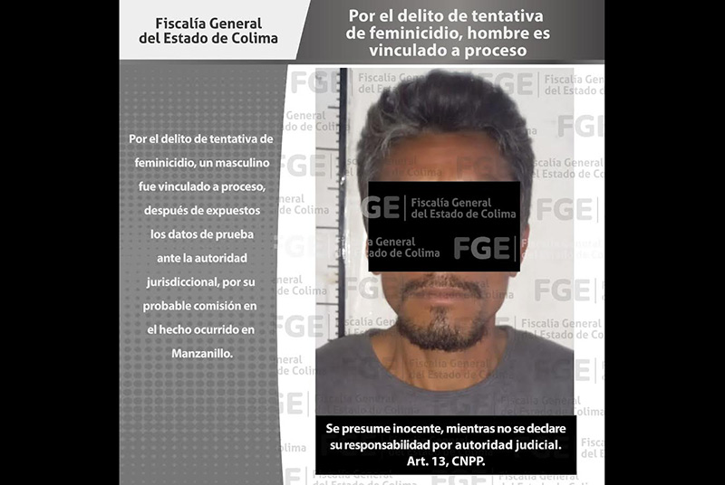 Por El Delito De Tentativa De Feminicidio Hombre Es Vinculado A